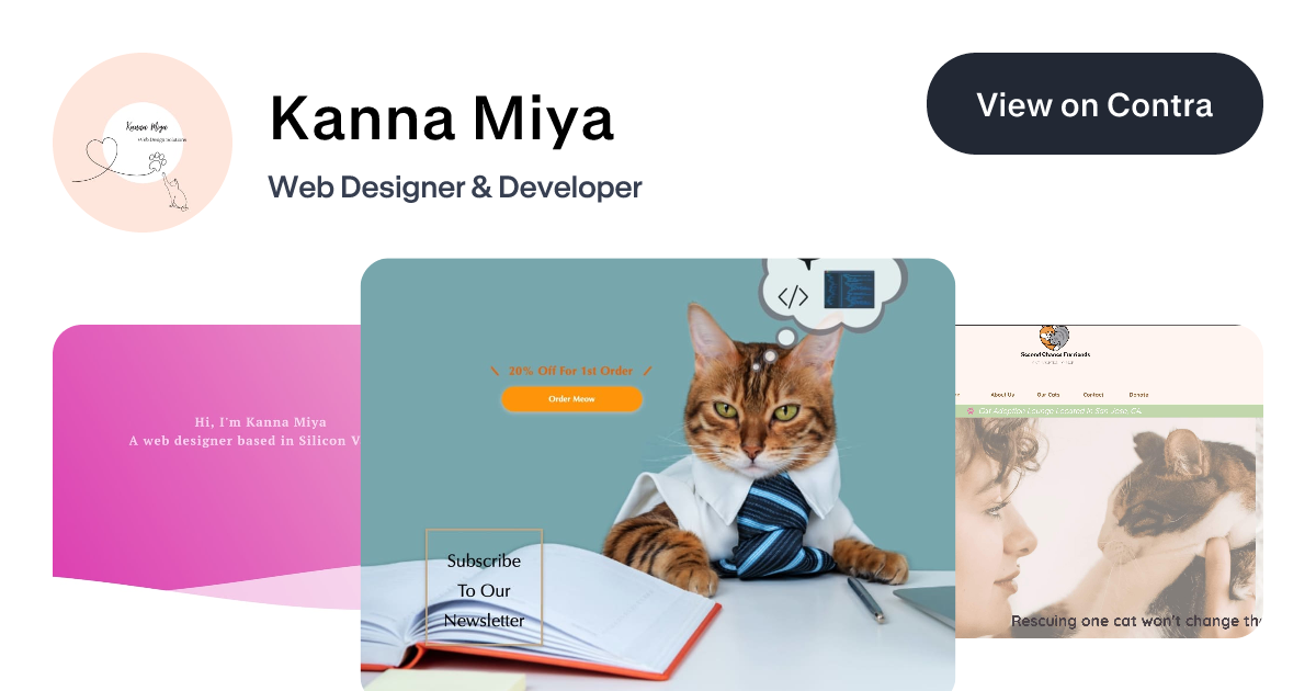Kanna Miya on Contra | Web Designer & Developer