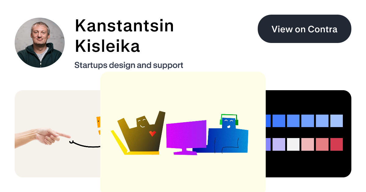 Kanstantsin Kisleika on Contra | Startups design and support