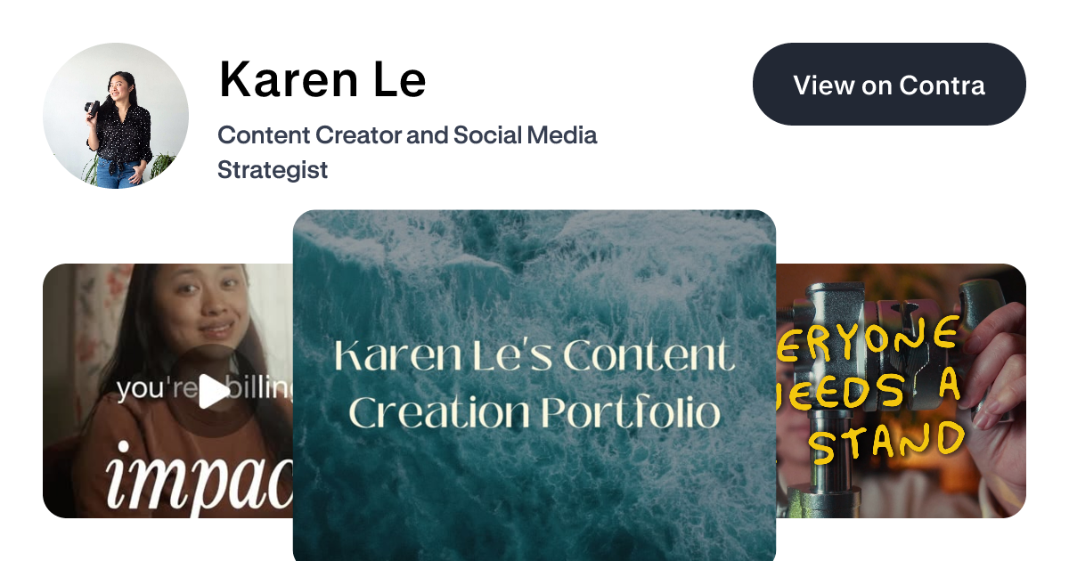 Karen Le's Work | Contra