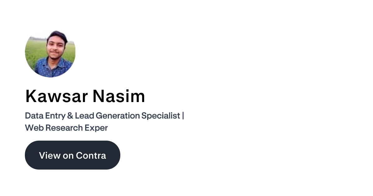 Kawsar Nasim on Contra