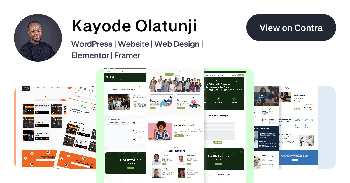 Kayode Olatunji on Contra