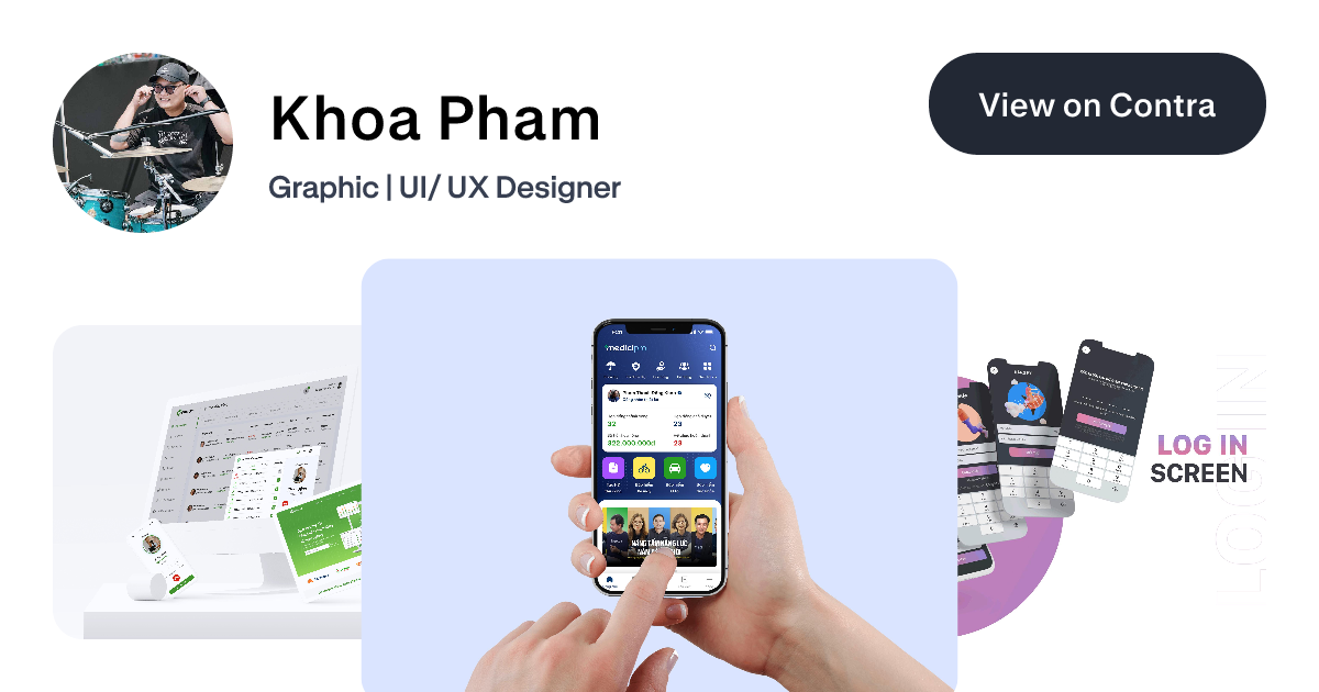 Khoa Pham on Contra | Graphic | UI/ UX Designer