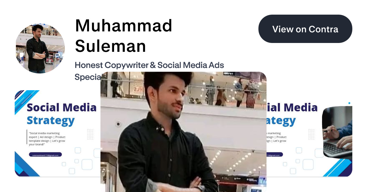 Muhammad Suleman's Work | Contra