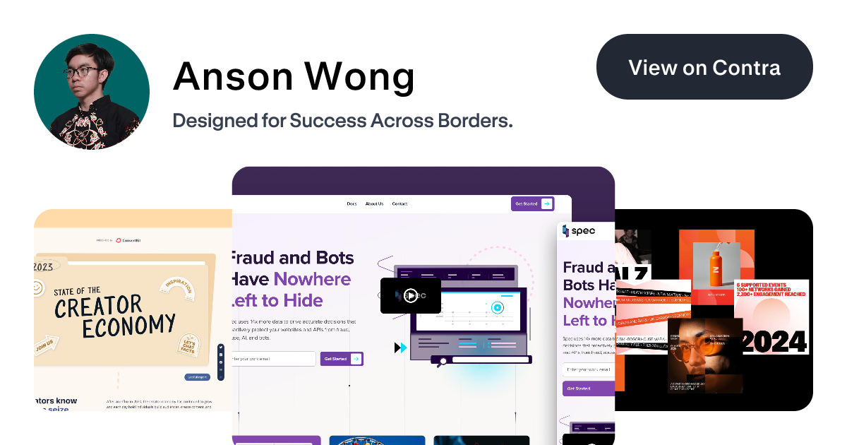 Anson Wong - Brand Design | Contra