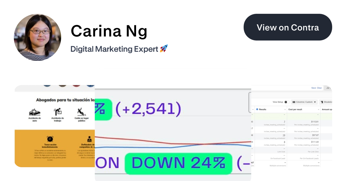 Carina Ng's Work | Contra