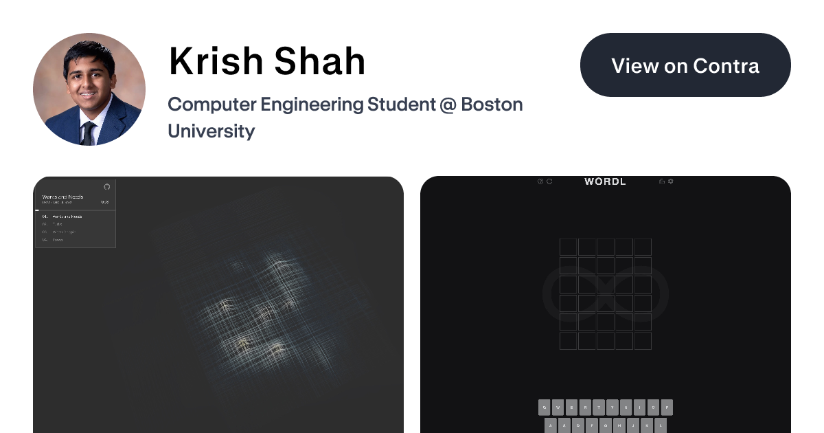 Krish Shah on Contra