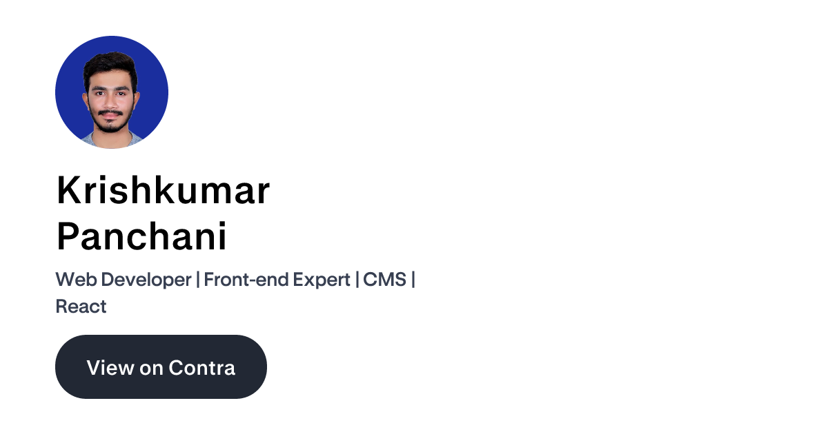 Krishkumar Panchani on Contra