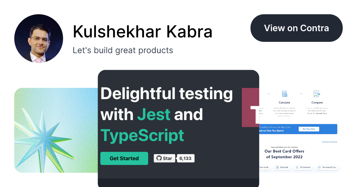 Kulshekhar Kabra on Contra | Let's build great products Kulshekhar Kabra on Contra | Let's build great products