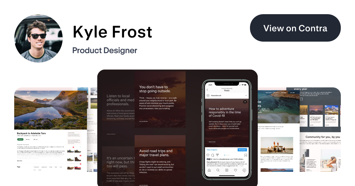 Kyle Frost on Contra | Product Designer