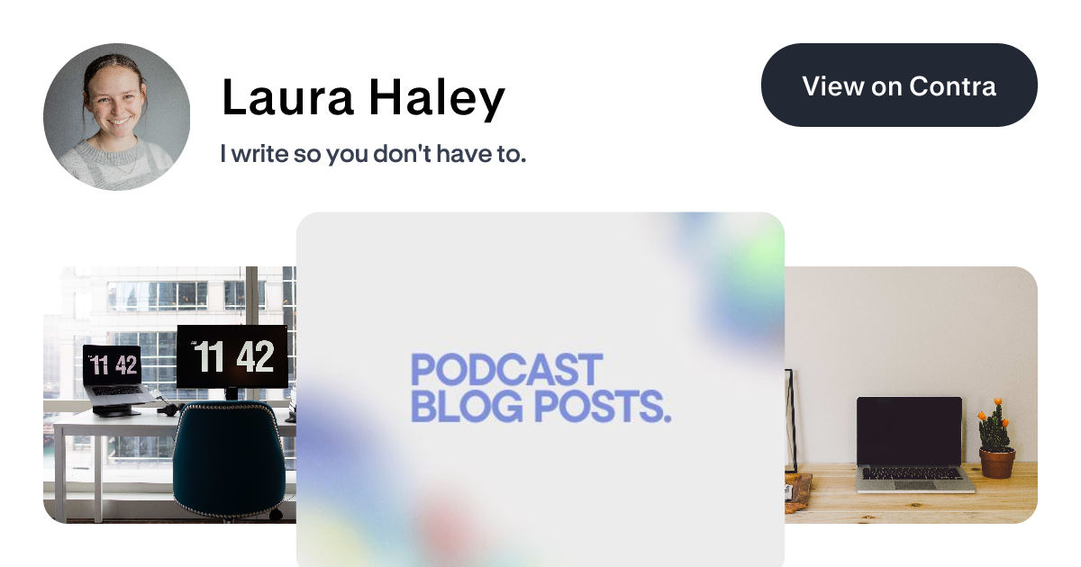 Laura Haley on Contra | I write so you don't have to.