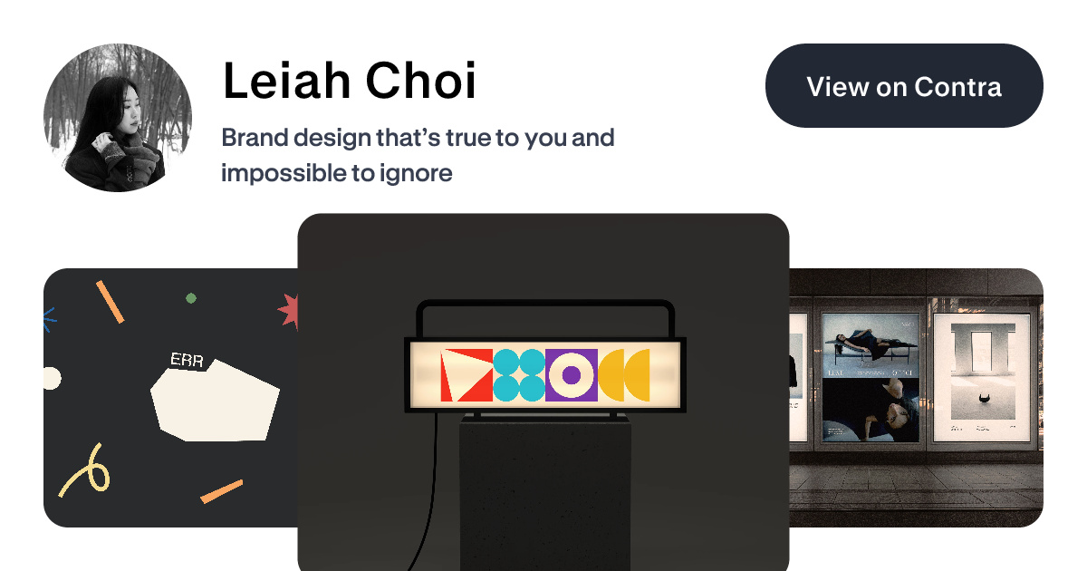 Leiah Choi 's Work | Contra