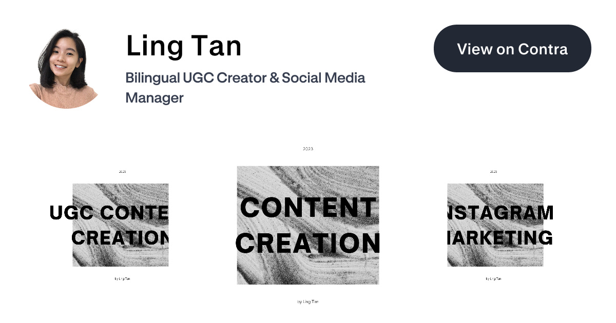 Ling Tan's Work | Contra