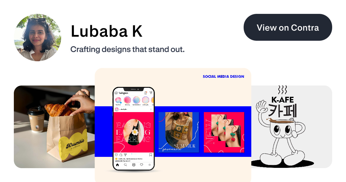 Lubaba K on Contra | Crafting designs that stand out.