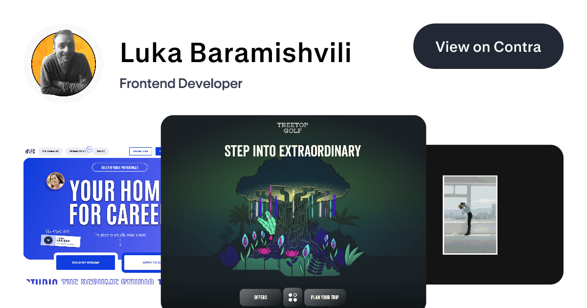 Luka Baramishvili on Contra | Frontend Developer