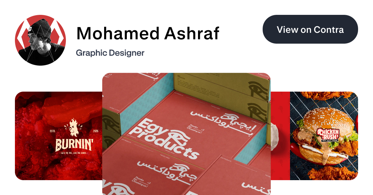 Mohamed Ashraf's Work | Contra