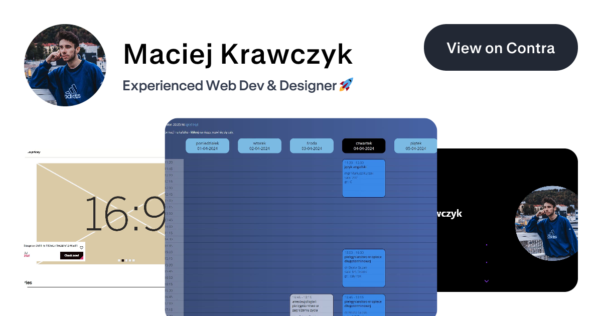 Maciej Krawczyk on Contra