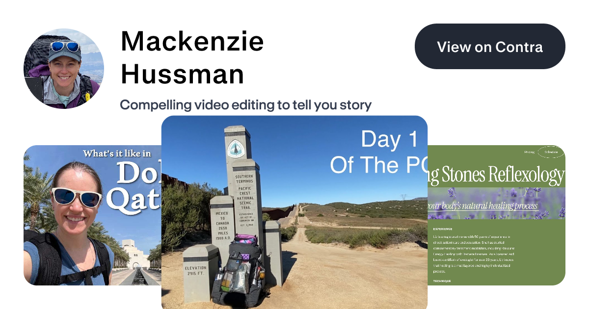 Mackenzie Hussman on Contra