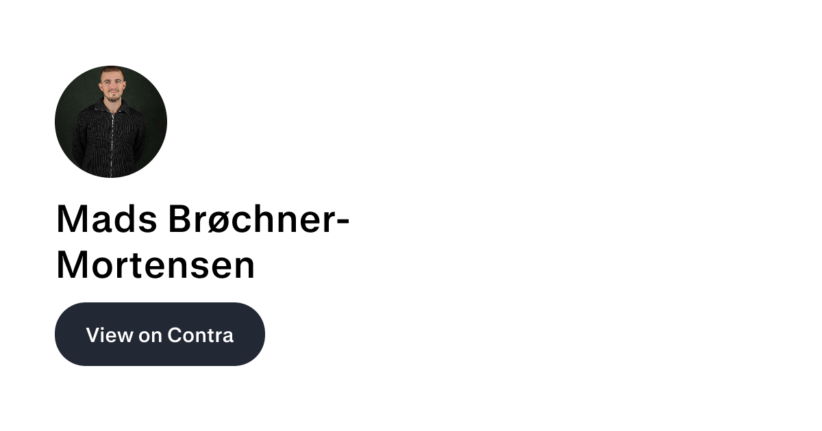 Mads Brøchner-Mortensen - Founder | Contra