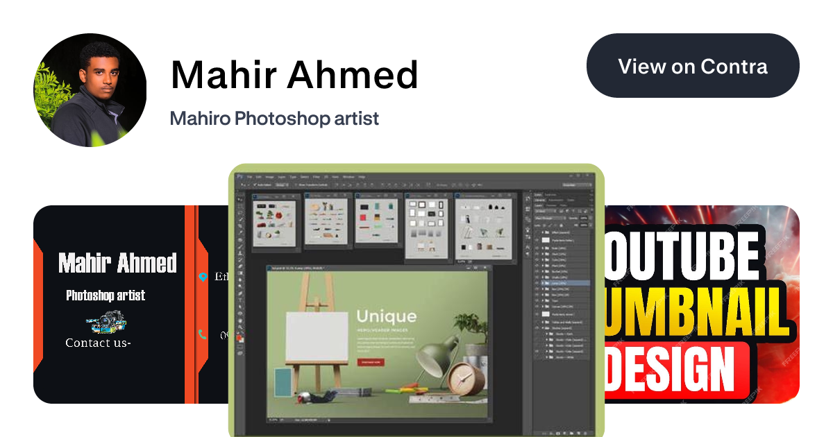 Mahir Ahmed on Contra | Mahiro Photoshop artist