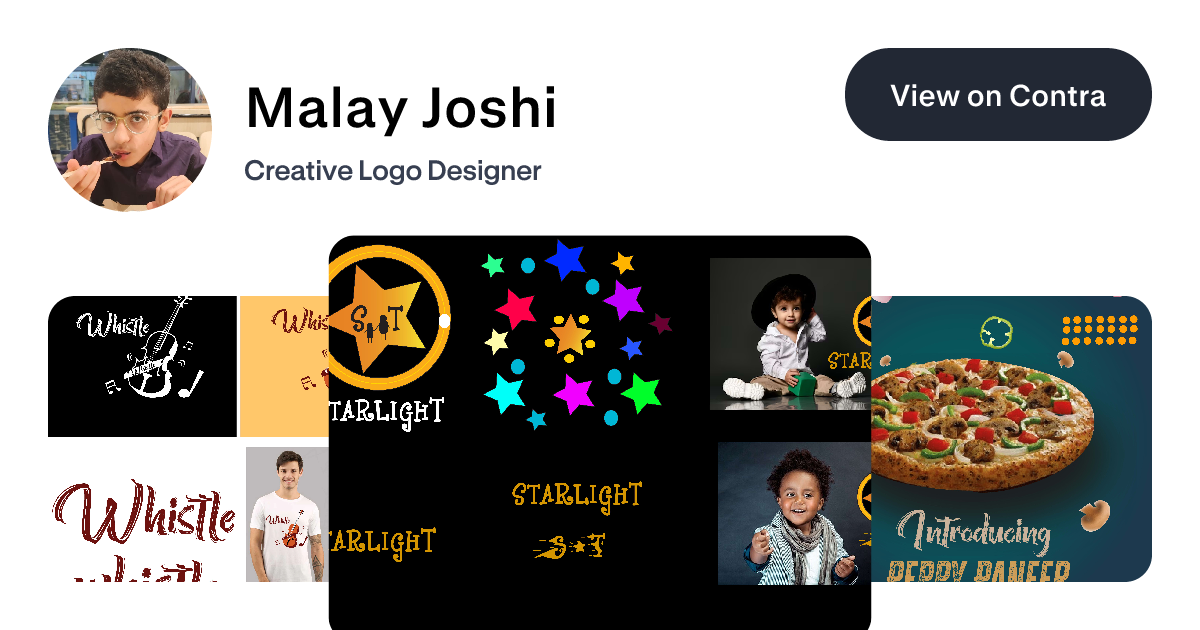 Malay Joshi on Contra | Creative Logo Designer