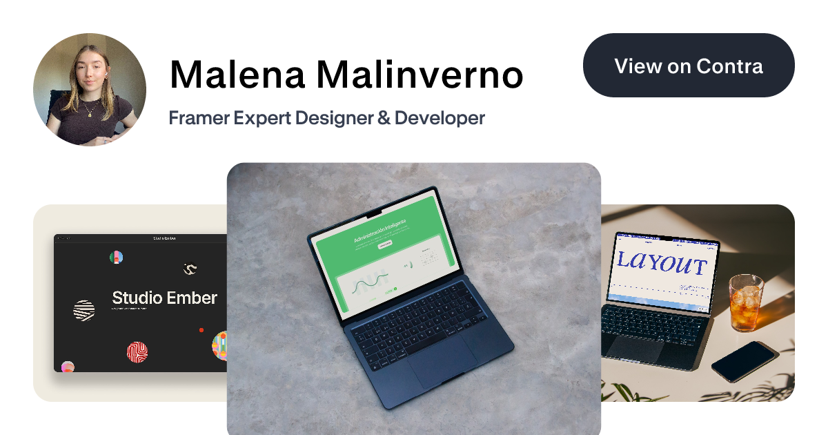 Malena Malinverno - Multimedia Designer | Contra