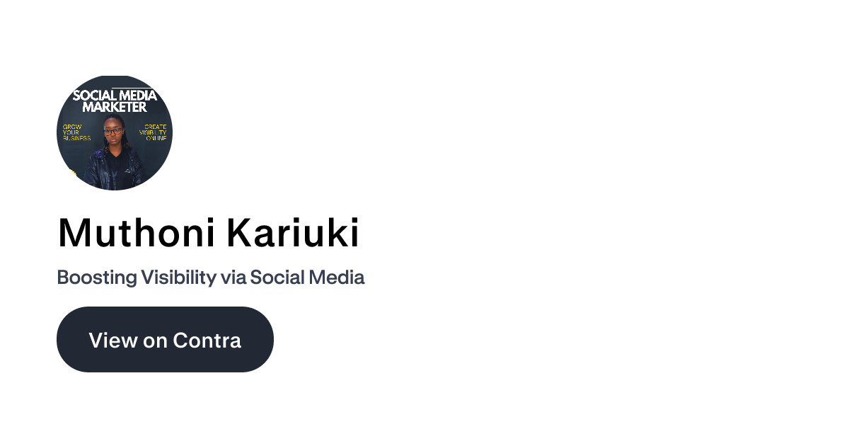 Muthoni Kariuki on Contra