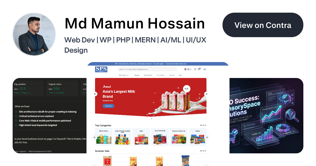 Md Mamun Hossain - React Native Developer | Contra