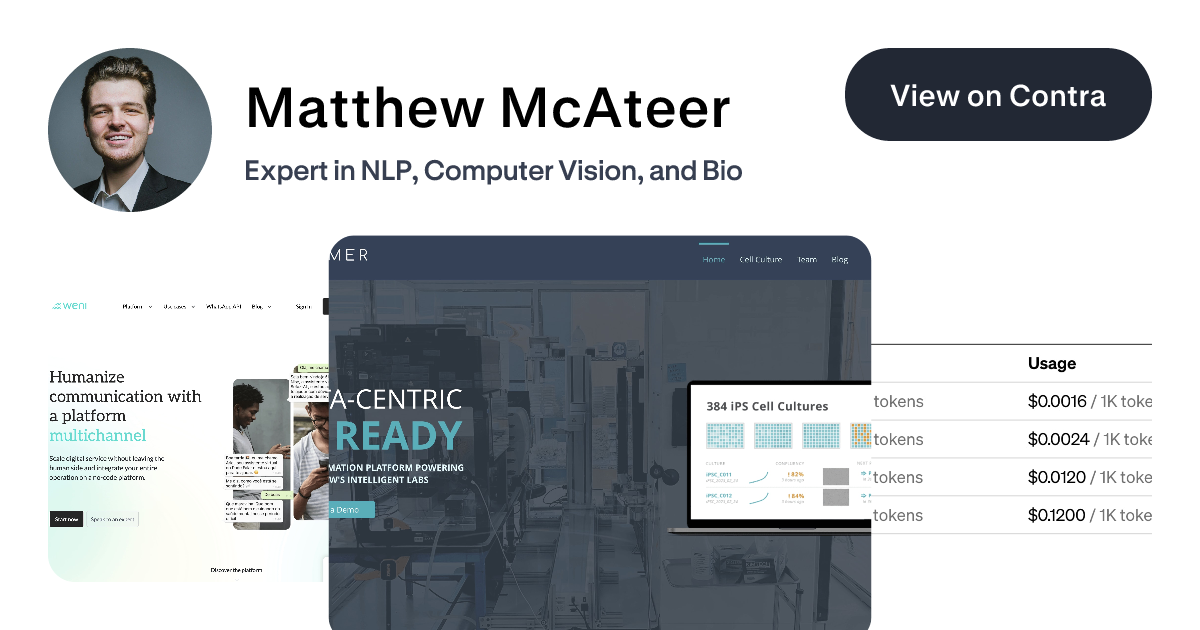 Matthew McAteer on Contra
