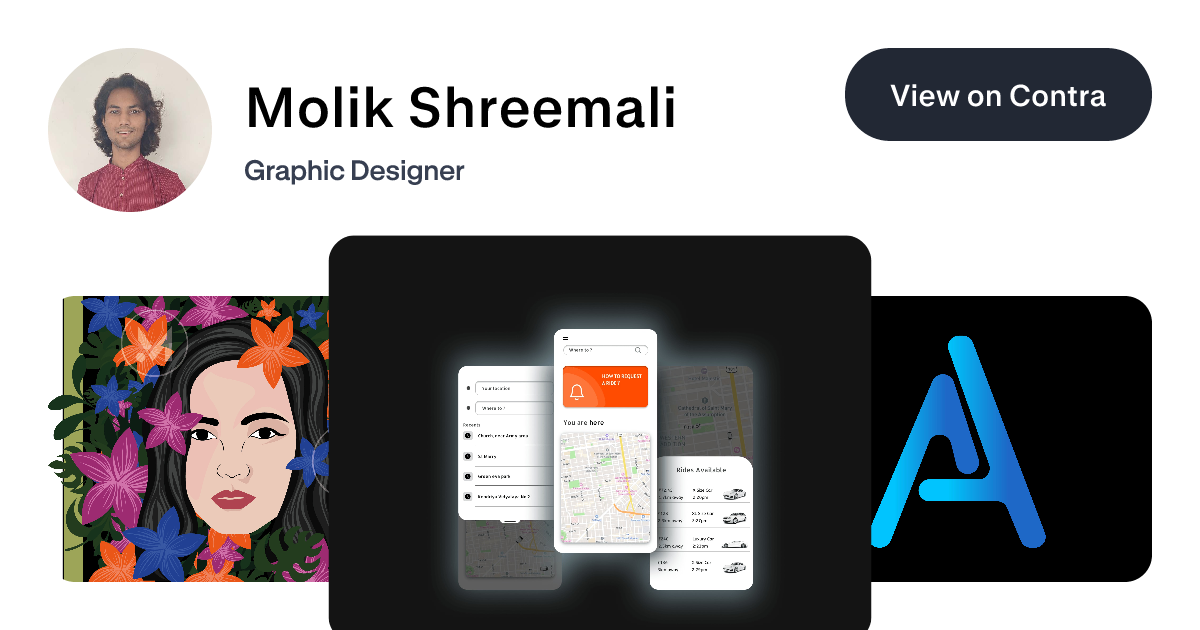 Molik Shreemali on Contra | Graphic Designer