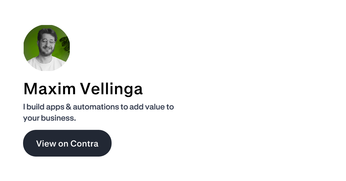 Maxim Vellinga's Work | Contra
