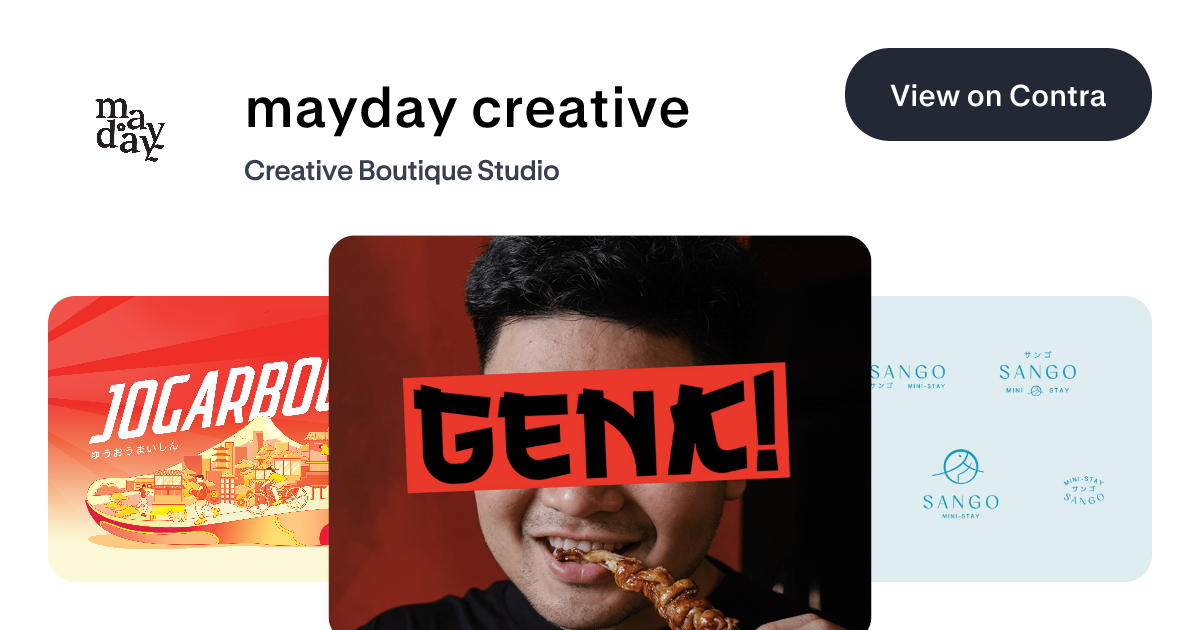 mayday creative on Contra | Creative Boutique Studio