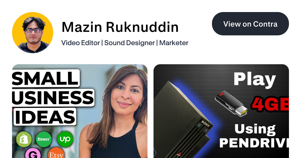 Mazin Ruknuddin on Contra