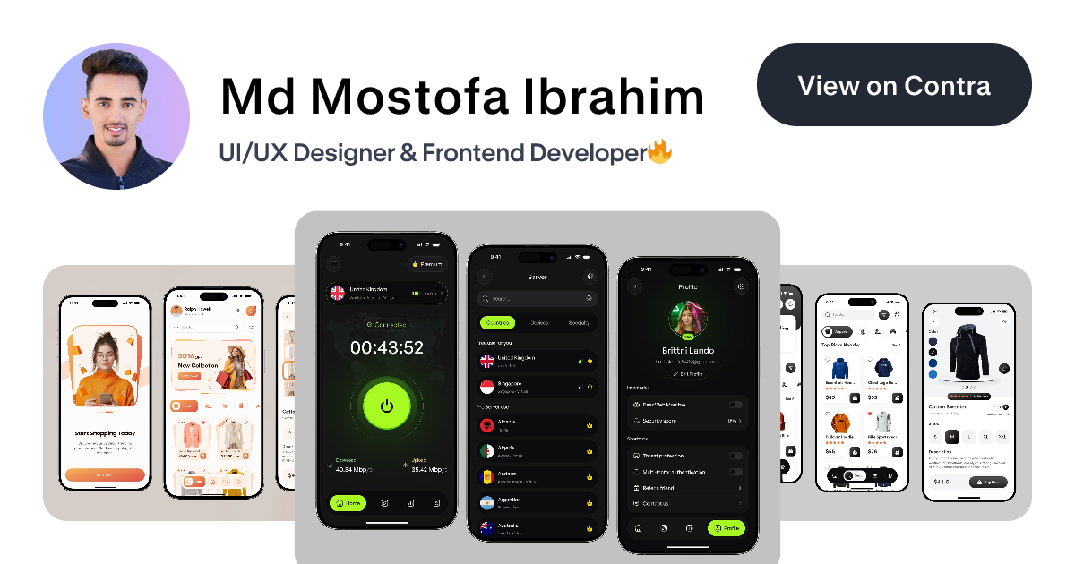 Md Mostofa Ibrahim's Work | Contra