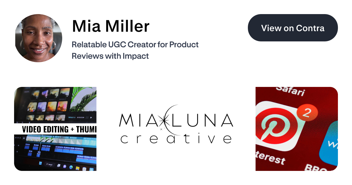 Mia Miller on Contra