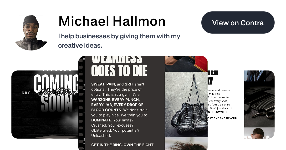 Michael Hallmon's Work | Contra