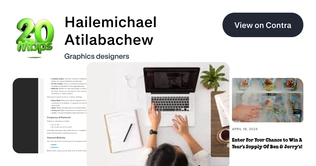 Hailemichael Atilabachew on Contra | Graphics designers