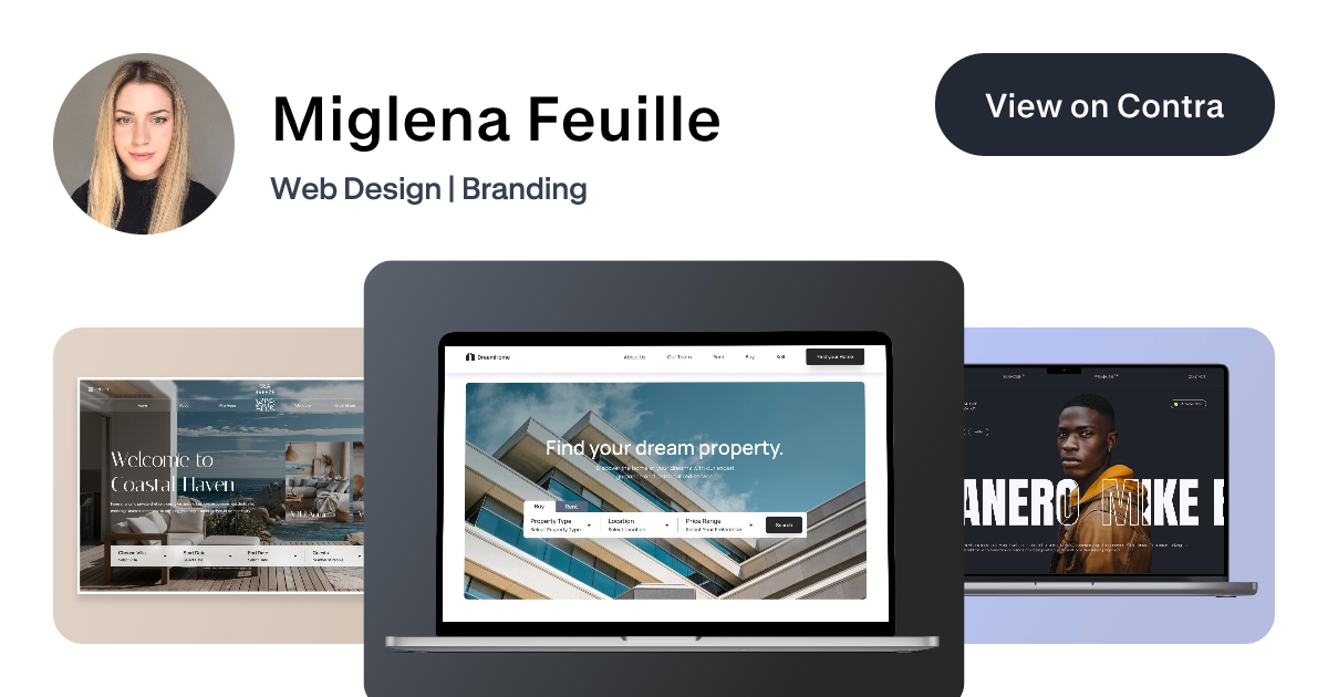 Miglena Ivanova on Contra | Web Design | Branding