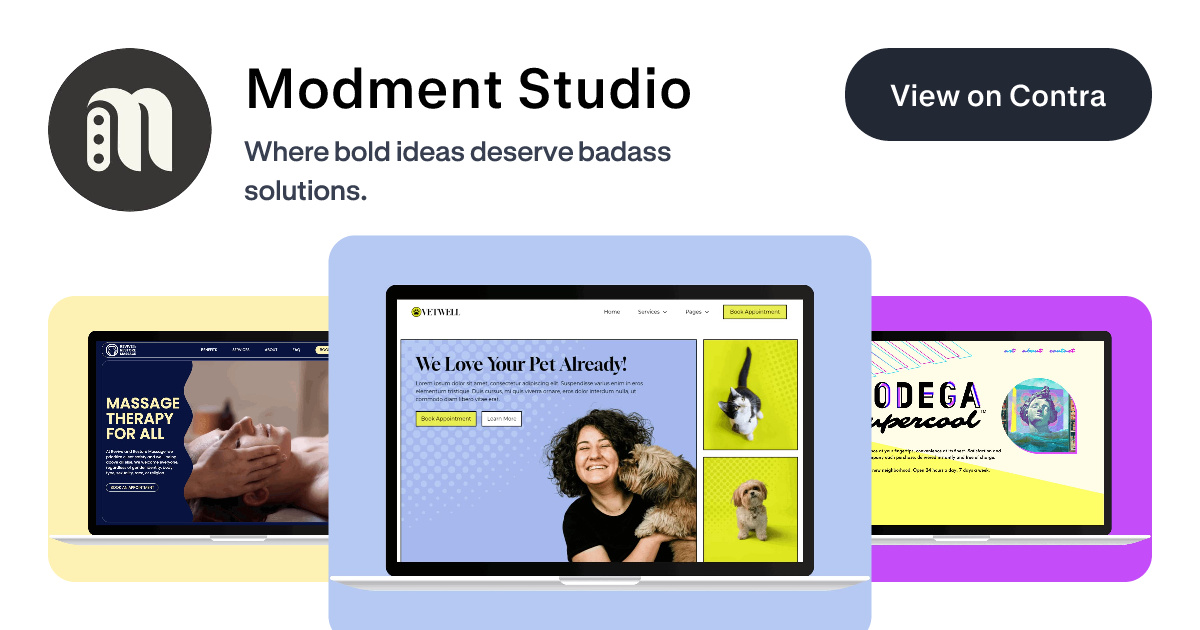 Modment Studio's Work | Contra