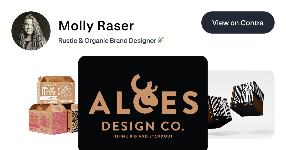 Molly Raser on Contra | Rustic & Organic Brand Designer 🌿