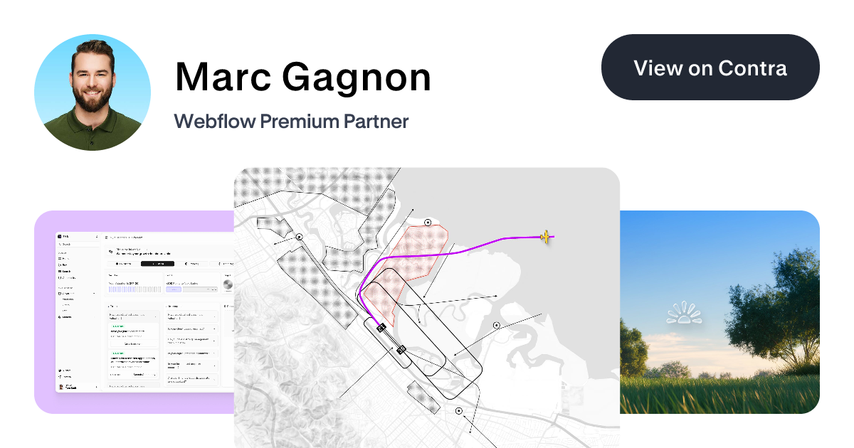 Marc Gagnon on Contra | Webflow Premium Partner