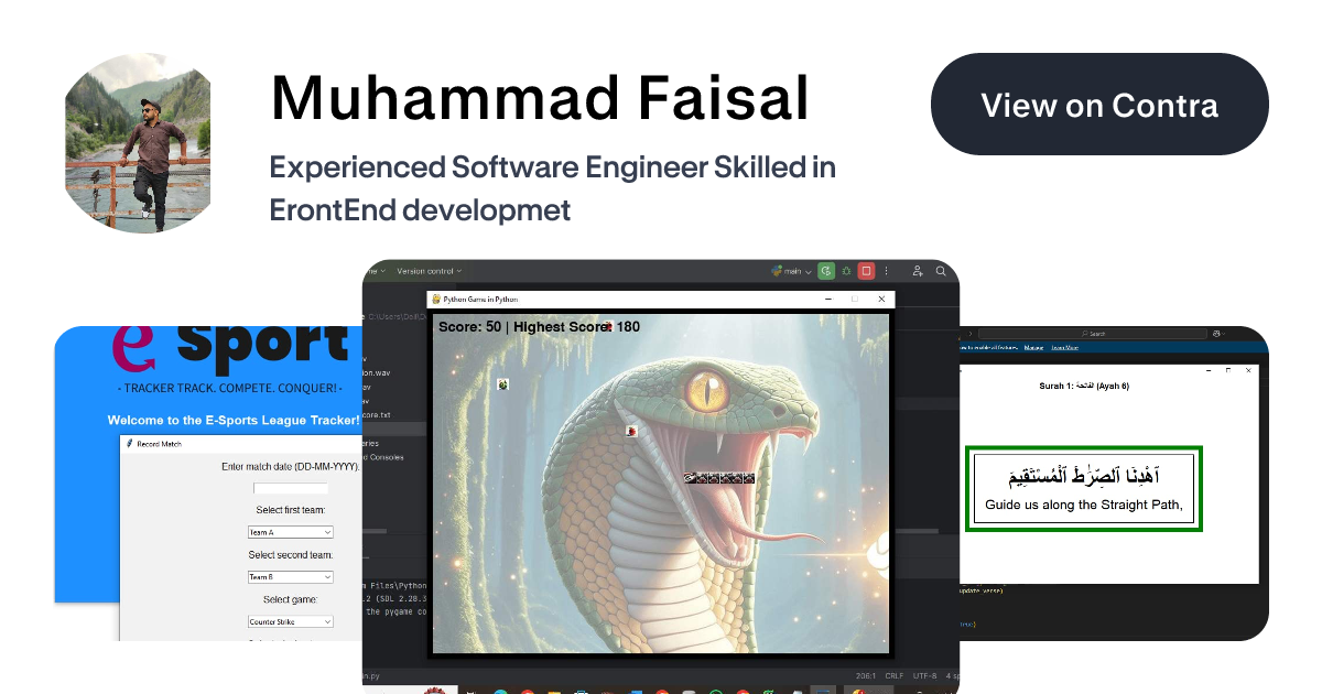 Muhammad Faisal on Contra
