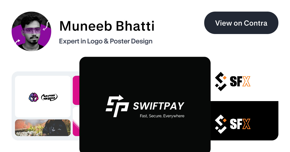 Muneeb Bhatti on Contra | Expert in Logo & Poster Design