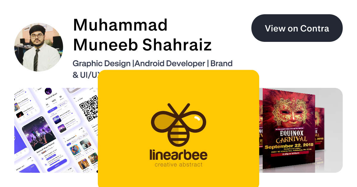 Muhammad Muneeb Shahraiz - Product Designer | Contra