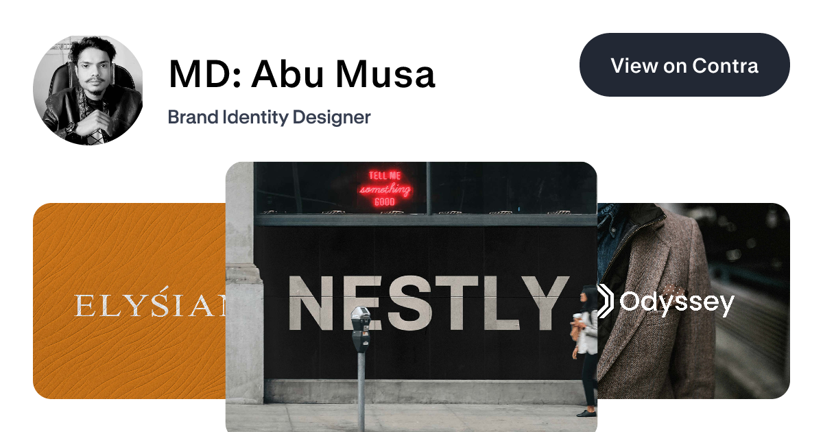 MD: Abu Musa on Contra | Brand Identity Designer