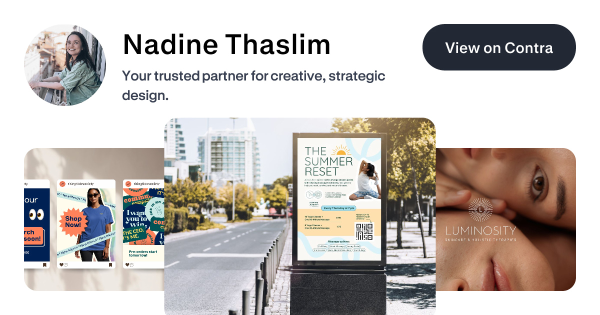 Nadine Thaslim's Work | Contra