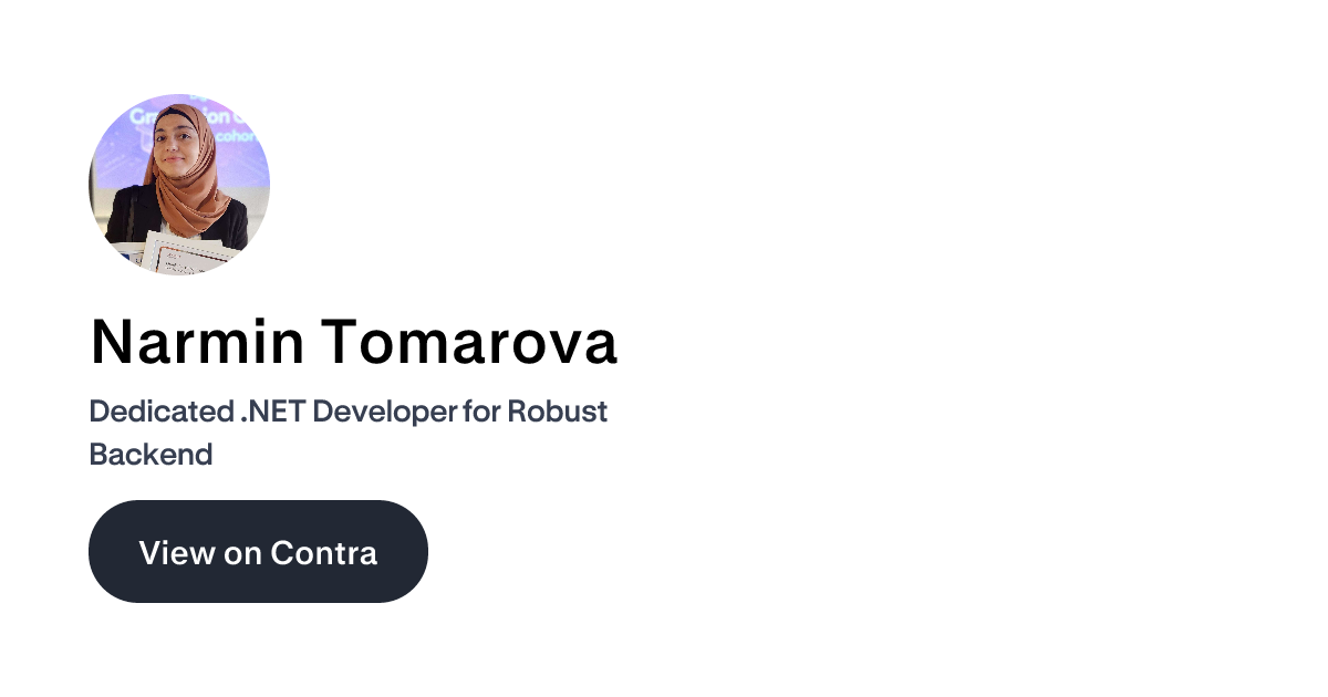 Narmin Tomarova on Contra