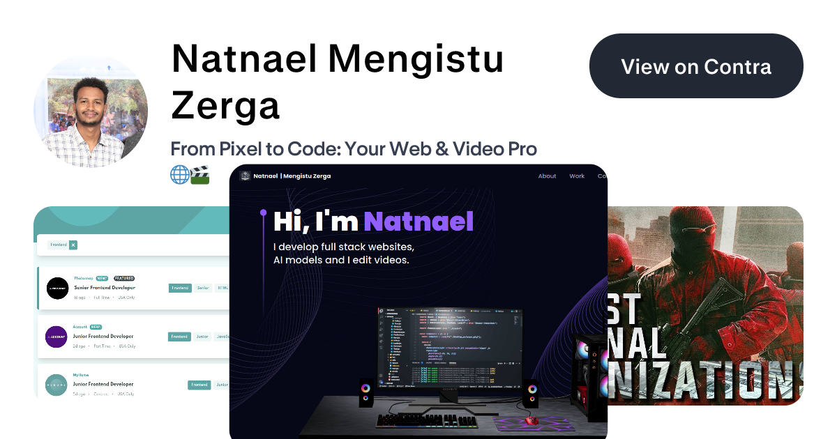 Natnael Mengistu Zerga on Contra