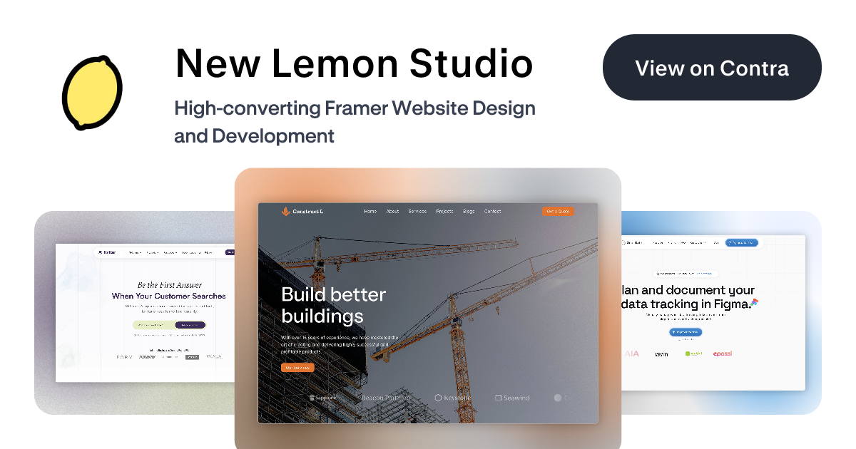 New Lemon Studio on Contra