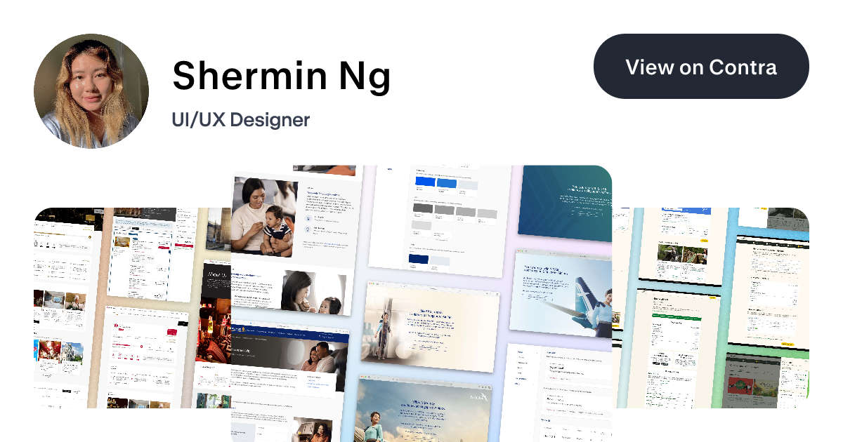 Shermin Ng on Contra | UI/UX Designer