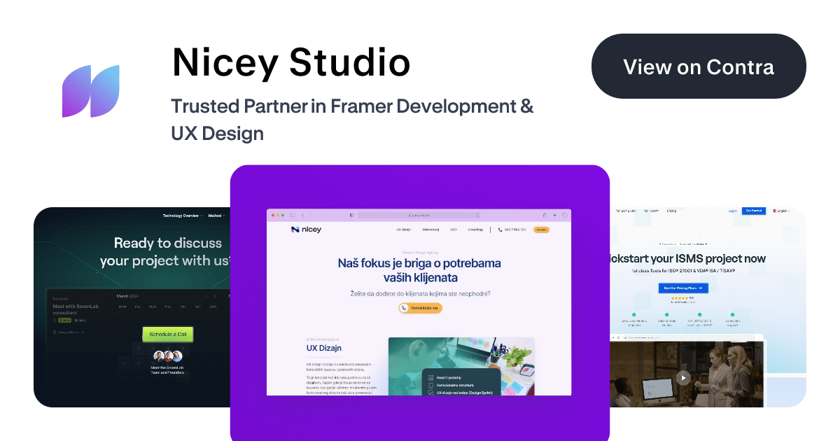 Nicey Studio on Contra